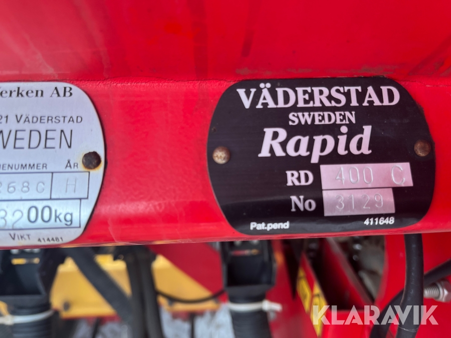 Såmaskin Väderstad Rapid 400C, Linköping, Klaravik auktioner