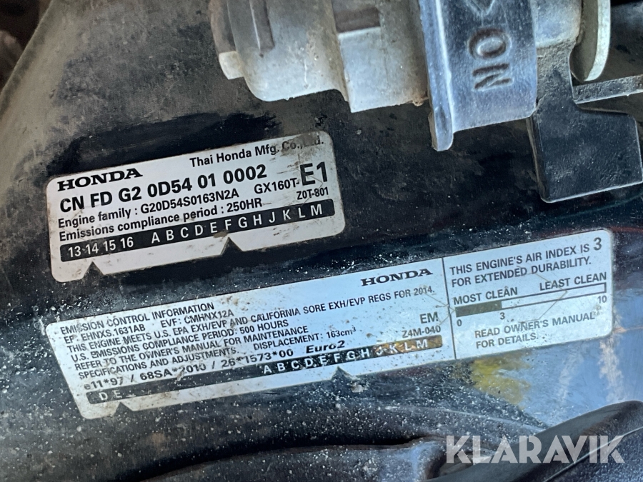 Markvibrator Ammann APF 1850, Gullspång, Klaravik auktioner