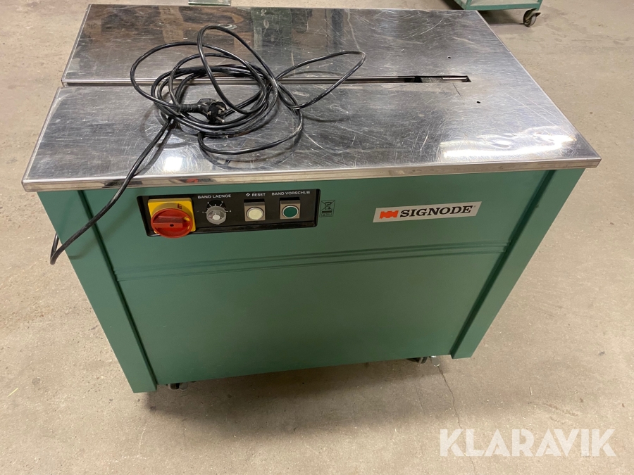 Plastbandningsmaskin Signode MST-CE, Lindesberg, Klaravik au