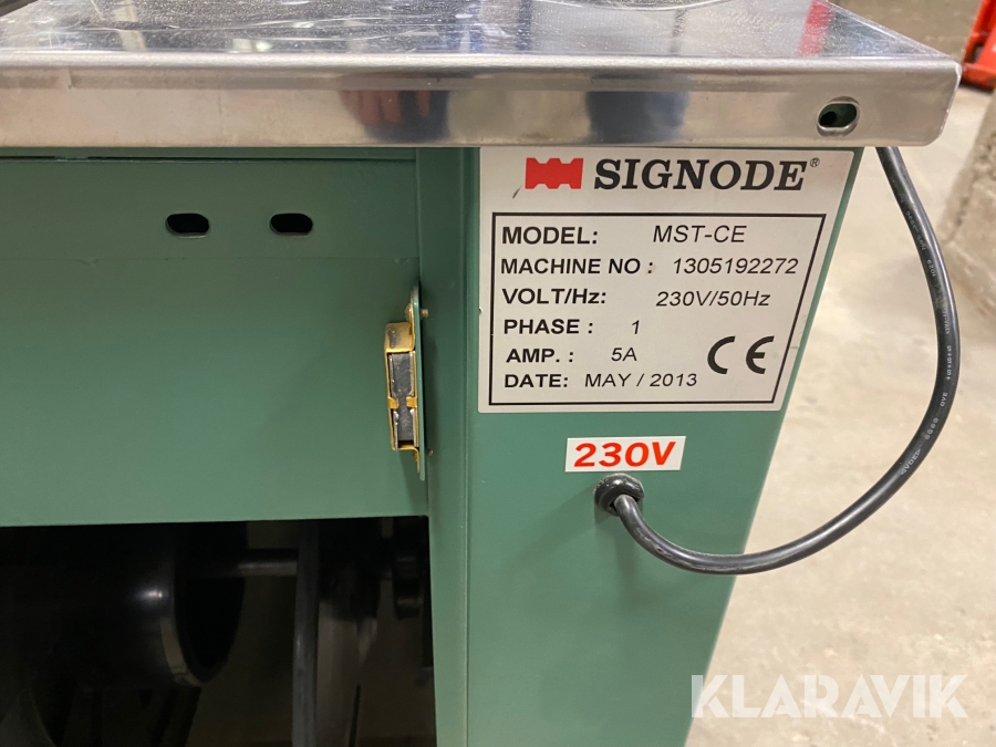 Plastbandningsmaskin Signode MST-CE, Lindesberg, Klaravik au