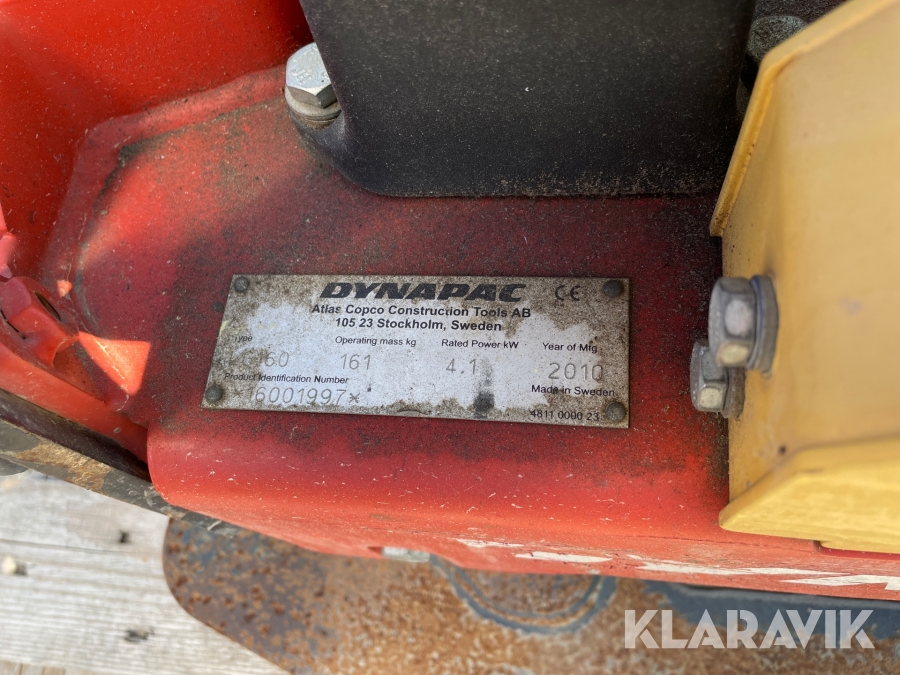 Klaravik Auktioner | Markvibrator Dynapac LG160