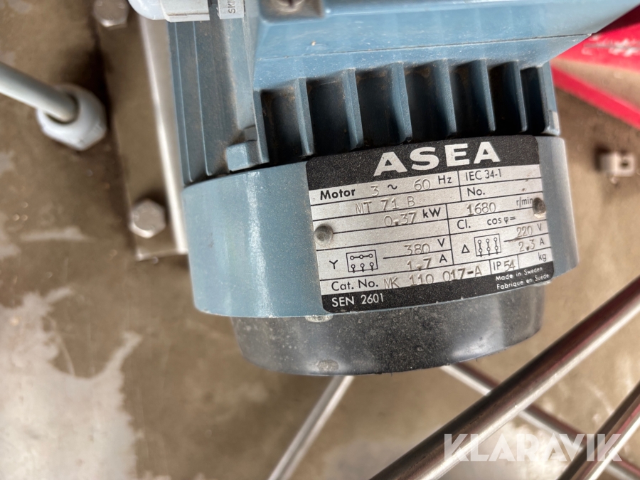 Gräddseparator Alfa Laval Type 50S, Borlänge, Klaravik aukti