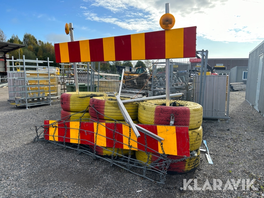 Trafikbuffert med skyltstativ Saferoad 100 / 3M, Sundsvall,
