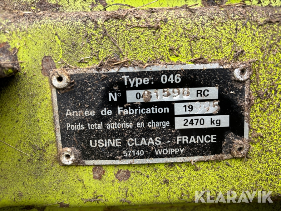 Balpress Claas Rollant 46, Leksand, Klaravik auktioner