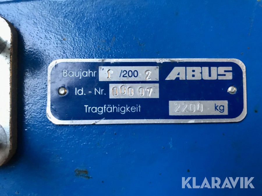 Klaravik Auktioner | Kättingtelfer Abus GM5