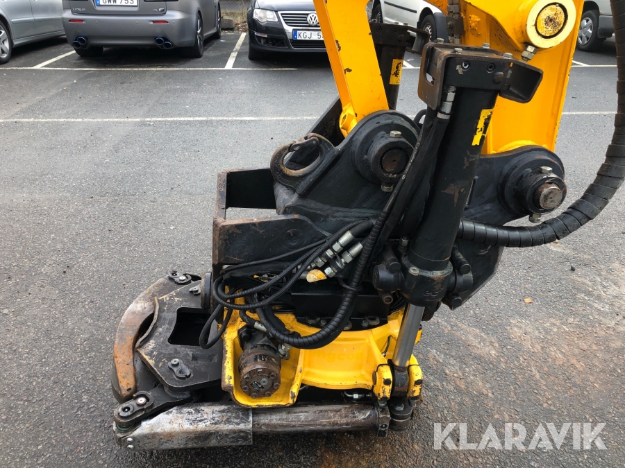 Hjulgrävmaskin JCB JS145W med rotator & 3 skopor