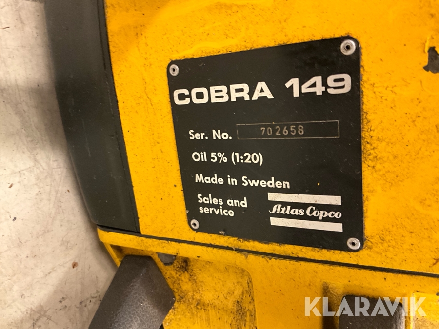 Bilmaskin Atlas Copco Cobra 149, Luleå, Klaravik auktioner