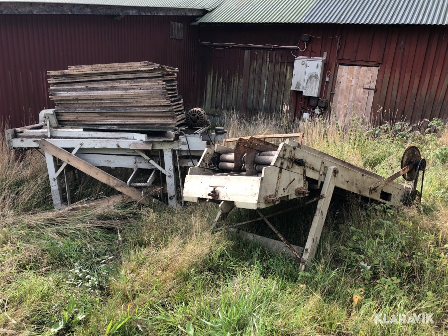 Klaravik Auktioner | Veteranharpa för potatis inkl sorteringsbord