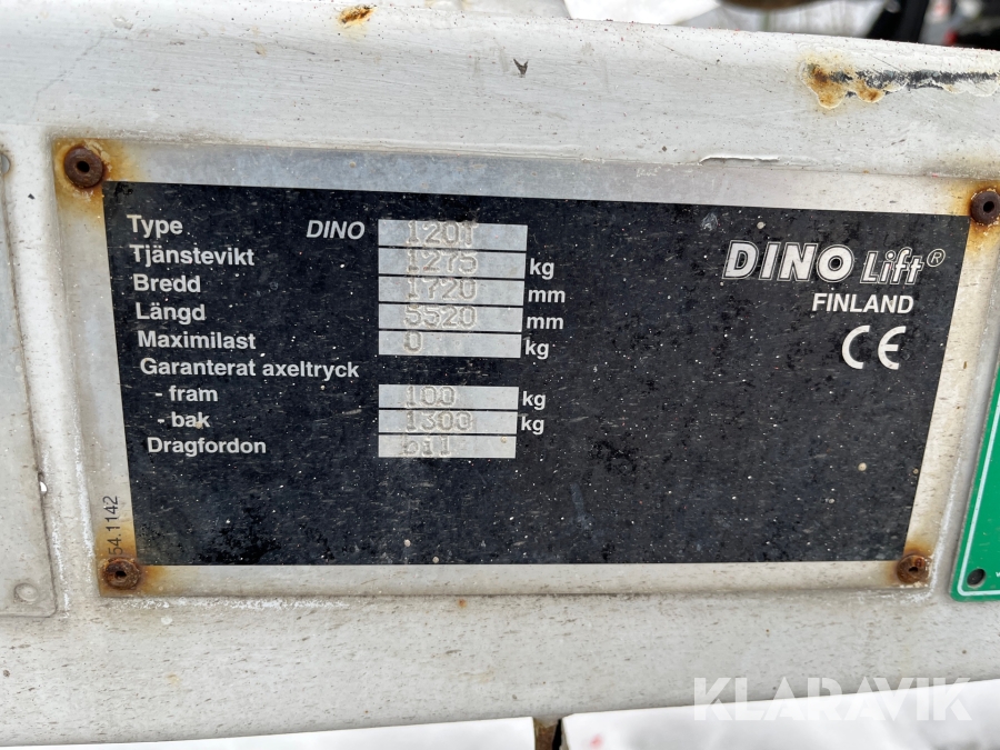 Släpvagnslift Dino 120T, Järfälla, Klar