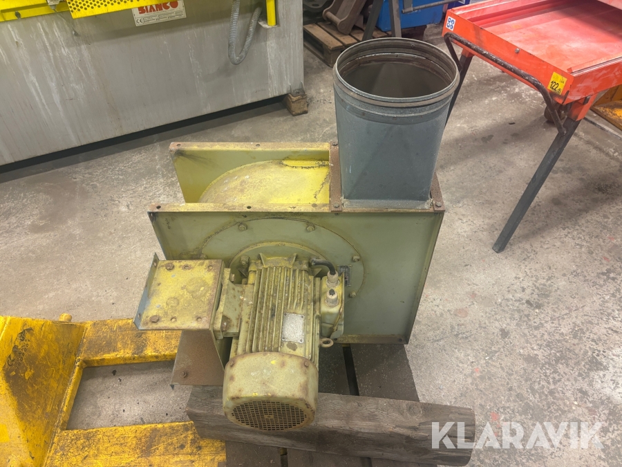 Fläktmotor till spånsug Finnrose FMI 60/D, Kungsbacka, Klara