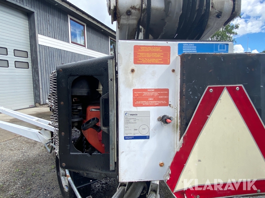 Släpvagnslift / Skylift Dino 210T, Heby, Klaravik auktioner