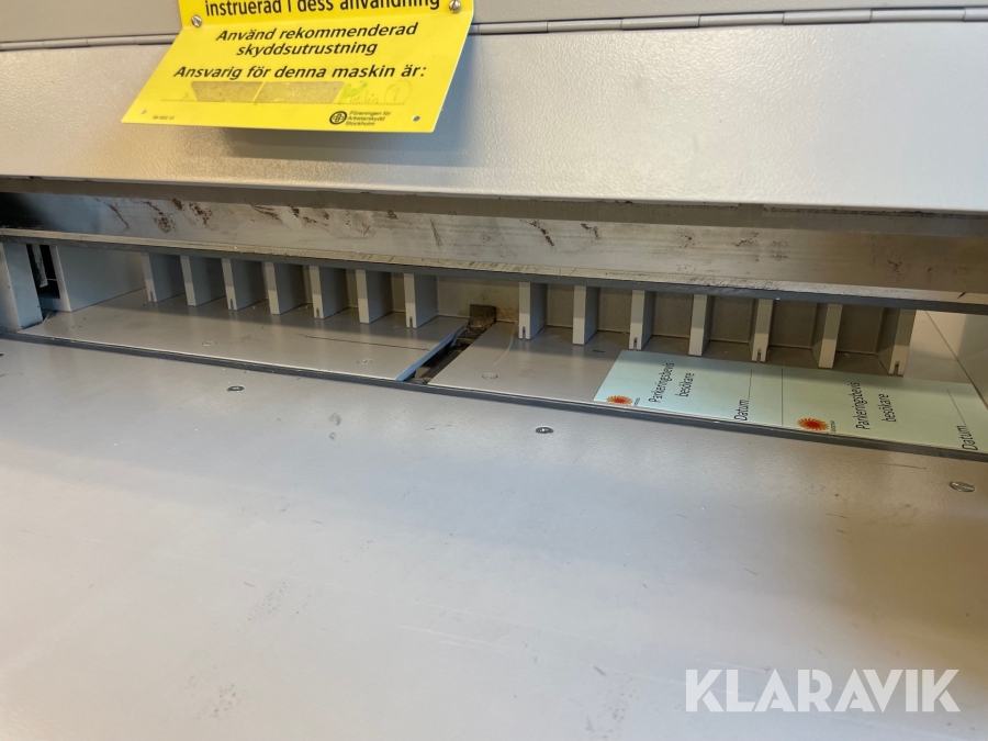 Pappersskärmaskin giljotin Ideal , Karlstad, Klaravik auktio