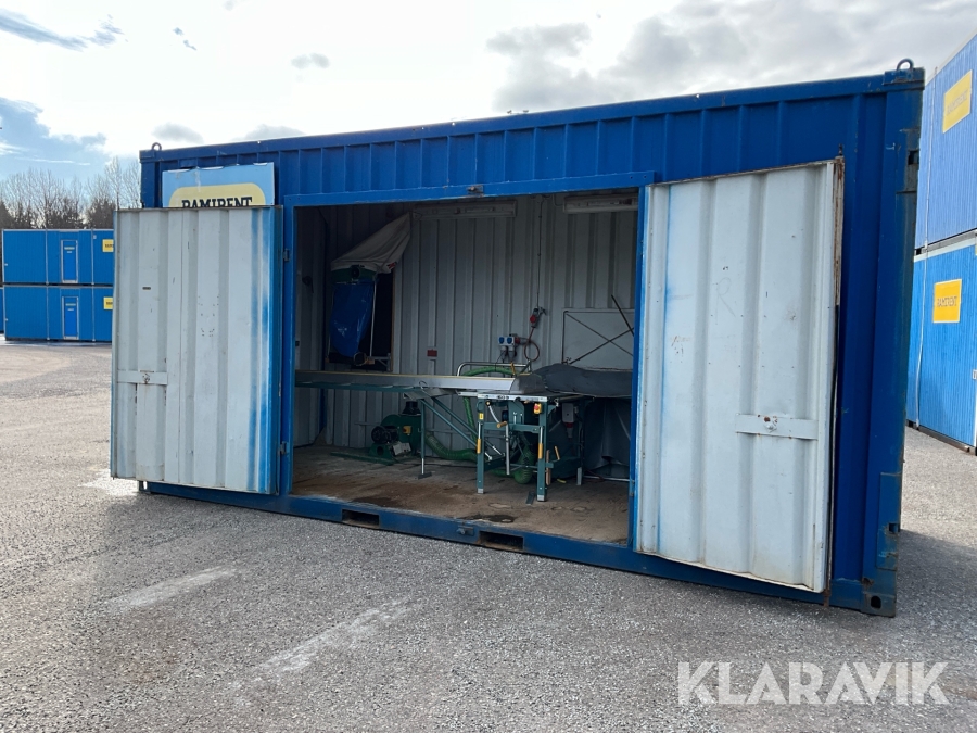 Sågstation med gjerdesåg Gerde 20ft, Karlskoga, Klaravik au