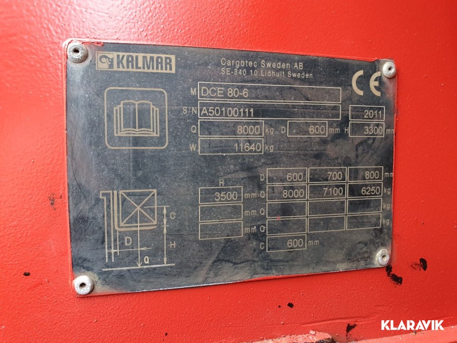 Dieseltruck Kalmar DCE 80-6