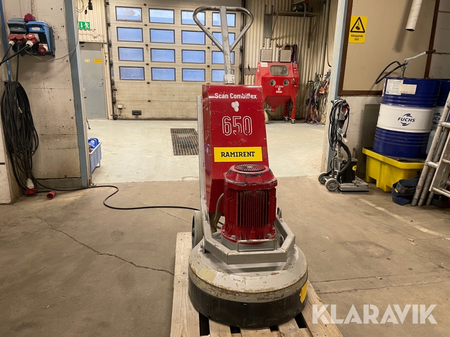 Golvslip betong Scanmaskin Combiflex 650, Svalöv, Klaravik a
