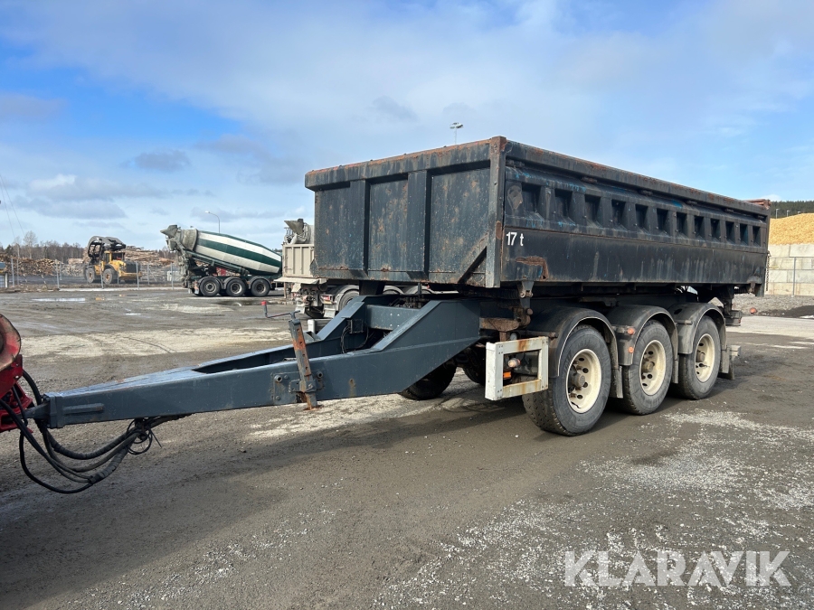 Tippsläp 3-axlat RKP-3-5.8-SV 17 ton, Ånge, Klaravik auktio