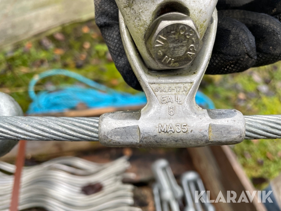 Utrustning kraftledning Saprem, Smedjebacken, Klaravik aukti