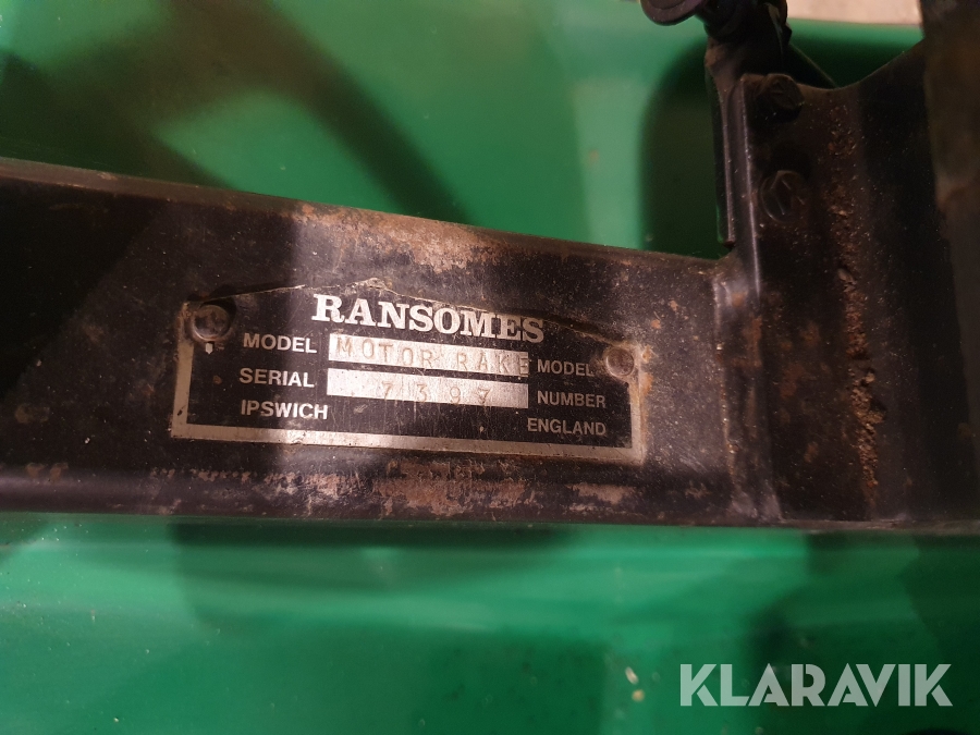 Bunkerkratta Ransomes Motor Rake