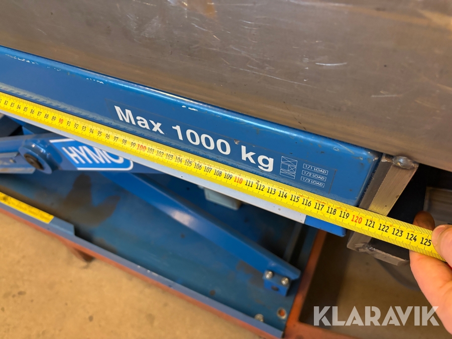 Lyftbord Hymo AX10-8/8, Hjo, Klaravik auktioner