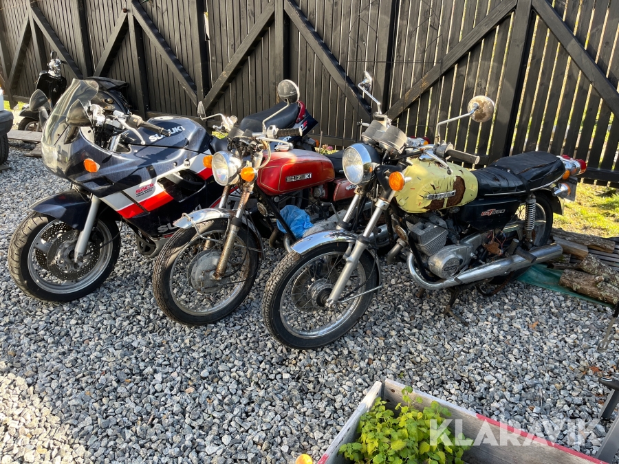 Motorcyklar Suzuki, Nykvarn, Klaravik auktioner