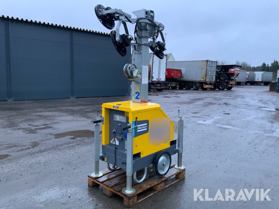 Belysningsmast Atlas Copco HiLight E3+, Skara, Klaravik aukt
